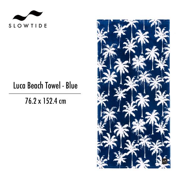 ■スロータイド ビーチタオルSLOWTIDE Luca Beach Towel Blue【カラー】Blue（ブルー系）【サイズ】30” x 60”（約76.2cm x 約152.4cm）【素材】コットン 100％●ソフトな素材柔らかくとても...