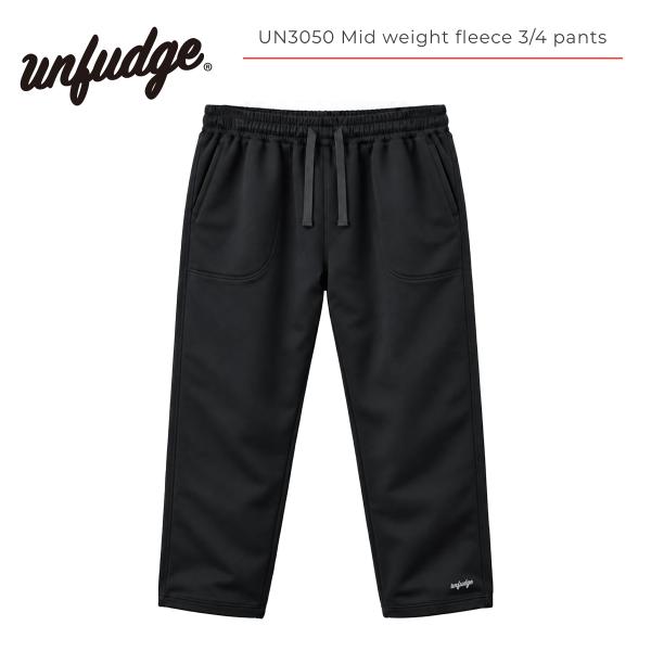 ■ unfudge UN3000 Mid weight fleece 3/4 pantsアンファッジ ミッドウェイト フリースパンツ 3/4丈こちらの商品は10月下旬から11月中旬入荷予定です。【カラー】・Black ブラック系【サイズ】・...