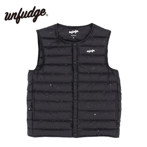 24-25モデル■ unfudge UN3610 Pocketable Down Vestアンファッジ ポッケタブル ダウン ベストメーカー取り寄せ商品です。入荷後発送となります。交換・返品はできません。予めご了承ください。【カラー】・Bl...