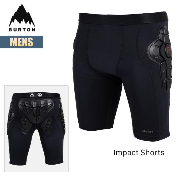 24-25モデル25-26モデルUS size商品■MEN'S BURTON Burton Impact Shortsメンズ バートン インパクト ショーツケツパッド ケツパット【カラー】True Black（ブラック）＿＿＿＿ プロダクト...