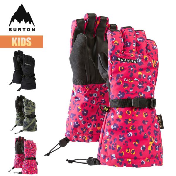 25-26モデル■Kids' Burton GORE-TEX Glovesキッズ バートン ゴアテックス グローブ【カラー】・True Black（ブラック系 ）・Forest City Streets（カーキ系/総柄）・Wildcat F...
