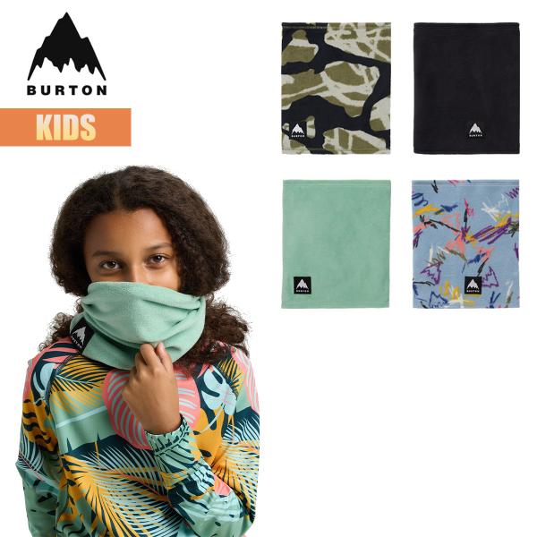 25-26モデル<br>■KIDS' BURTON NECK WARMER（キッズ バートン  ネックウォーマー）【カラー】・True Black（ブラック）・Scribble（ブルー系）・Graffiti Camo（カーキ系）...