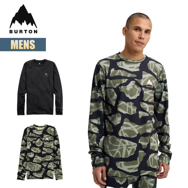 25-26モデルUS size商品■Men's Burton Lightweight X Base Layer Crewneck（メンズ バートン ライトウェイトエックス ベースレイヤー クルーネック）【カラー】・True Black（ブラ...
