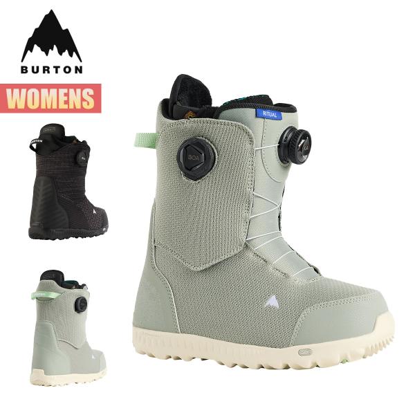 25-26モデル■Women's Burton Ritual BOA Snowboard Bootsレディース バートン リチュアル ボア スノーボードブーツ【カラー】・Black（ブラック系）・Talc Green（グリーン系）【サイズ】...
