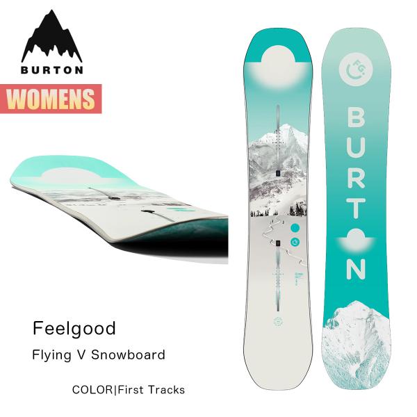 25-26モデル■Women's Burton Feelgood Camber Snowboardウィメンズ バートン フィールグッド キャンバー スノーボードカラー: First Tracksライディングレベル: 中級者, 上級者【サイズ...