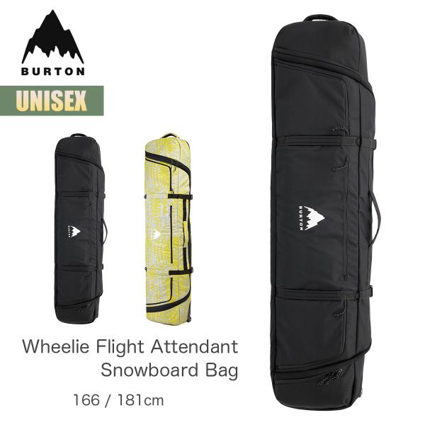 25-26モデル■Burton Wheelie Flight Attendant Snowboard Bag（バートン ウィーリー フライトアテンダント スノーボードバッグ）キャスター付き スノーボードケース【カラー】・True Black...