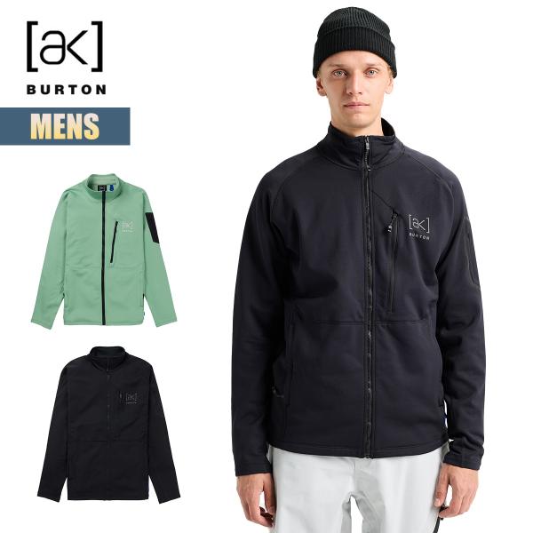 25-26モデルUS size商品■Mens BURTON [ak] Baker Stretch Full-Zip Fleeceメンズ バートン [ak] ベイカー ストレッチ フルジップ フリース【カラー】・True Black（ブラック...