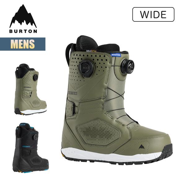 25-26モデル■MEN'S BURTON PHOTON BOA SNOWBOARD BOOT - WIDEメンズ バートン フォトン ボア スノーボード ブーツ - ワイド【カラー】・Forest Moss（カーキ系）・Black（ブラッ...