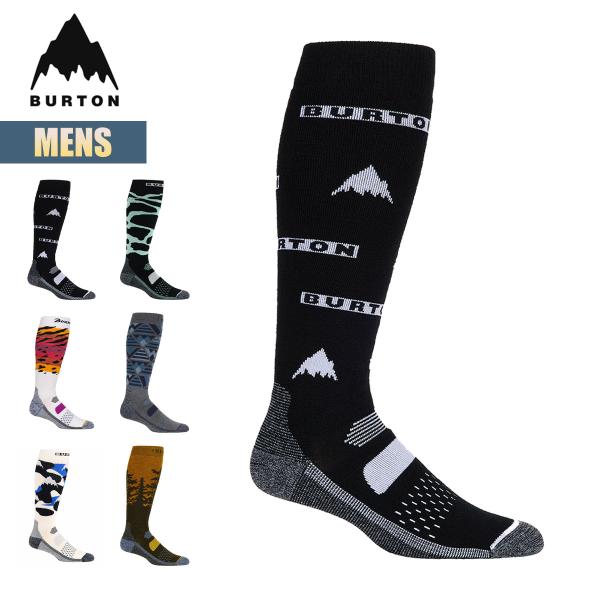 25-26モデル■Men's Burton Performance Midweight Socks（メンズ バートン パフォーマンス ミッドウェイト ソックス）【カラー】・Logo（ブラック系）・Safari（マルチカラー）・Jake Bl...