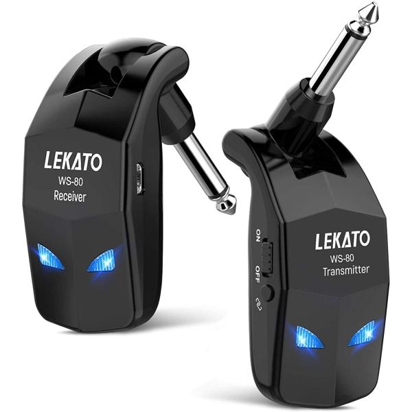 【長いバッテリー寿命】ワイヤレスギタートランスミッターレシーバーには充電式リチウムバッテリーが内蔵されています。 完全充電後の稼働時間は8時間と長く、頻繁に充電する必要がなく、稼働時間が長くなることで、あらゆる性能で優れた性能を発揮します。...