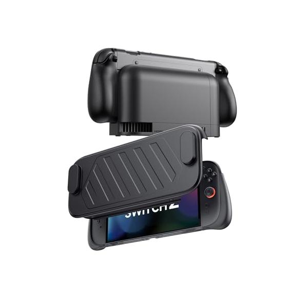 ブラック/-/PC0114・Color:ブラック・パッケージ個数:1・【注意】1. JoyCon保護ケースおよびフロントカバーの取り付けや取り外しの際は、必ず弊社の説明動画をご確認ください。 2. Switch 2にミドルフレームを取り付け...