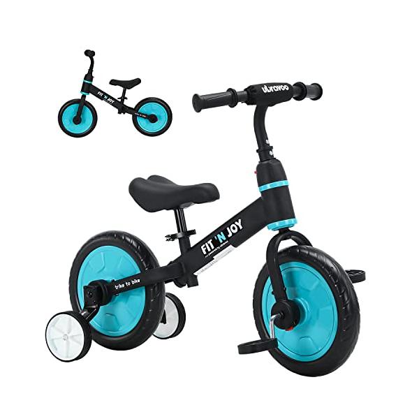 ブルー/基準/Fit 'n Joy・Color:ブルー・「成長に合わせる4つのステップ！」本キッズバイクの特徴が自転車に非常に近いので、自転車に乗るために必要なバランス感覚を身につけることができます。バランス感覚が身につく（ペダルなし、補助...