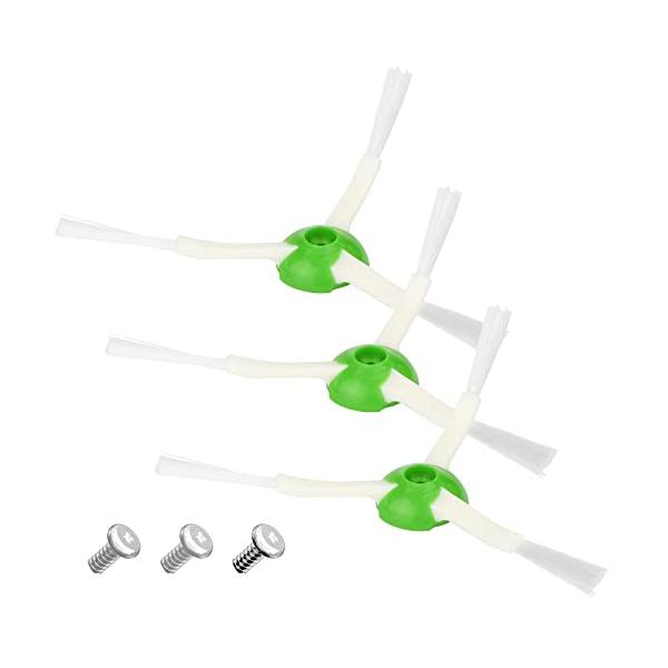グリーン/3本/-・Size:3本・【ルンバ用ブラシ】部屋や壁際の四隅のゴミを回転しながら、前方へかき出すためのルンバ用ブラシです。・【対応機種】ルンバe5、i5+、i5、j9+、j9、j7、j7+、i7、i7+、i3、i3+、i2に対応し...