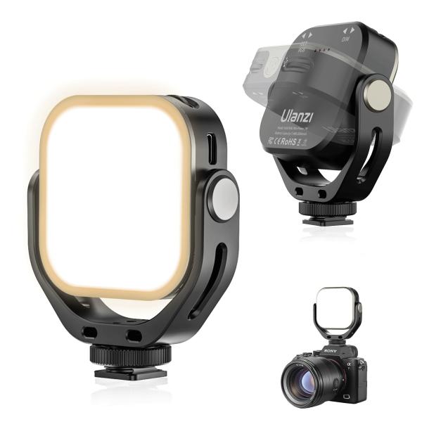 【無段階調光&amp;色温度自由調節】2024版アップグレードVL66+LED/RGBビデオライトは66個高演色性（CRI95+）ビーズを使用し、2500K-6500Kの色温度と0-100％の輝度まで調整でき、白・暖2色温度自由に無段階調整...