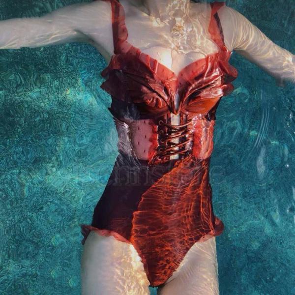 レディース水着オールインワン モノキニ ワイヤーあり無地　スイムウェア バスト 盛れる　　大人用 女性用 ママ用 女の子用 旅行　リゾート　ビーチ　海　温泉　プール用 　●素材:ナイロン82％　ポリウレタン18％●サイズ:M バスト70AB...