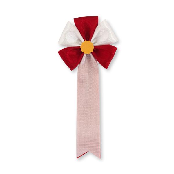 式典、イベント、セレモニー、学校行事などにご利用いただけるリボン徽章（記章・胸章）です。サイズ：縦：140mm 　横：60mm素材/材質　アセテート　安全ピンこの商品は10個単位での販売となります。価格は10個1セットでの価格となります。3...