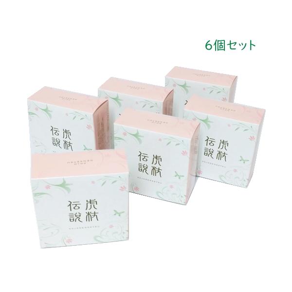 ■虎杖伝説石鹸（6個セット）虎杖伝説とは、北海道白老町在住の一級建築士・会田伸一氏がアトピーにかかった娘さんの為に、１５年間の研究と試行錯誤の末、自身で作り出した 特殊酵素を石鹸に利用し商品化が実現したもので、パーム油が主原料の天然植物性石...