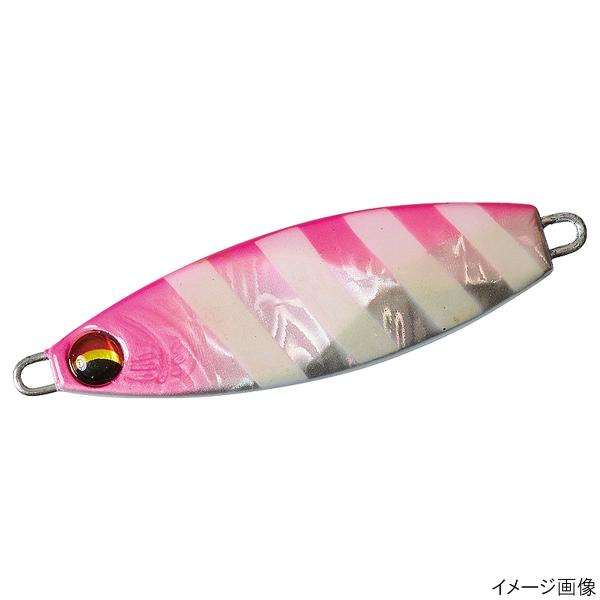 ダイワ 鮃狂  ●カラー:ピンクゼブラグロー ●全長:53mm ●自重:30g ●フック:(前)イセアマ13、(後)#6トレブル ●釣り方、フィールド:ソルトルアー（ショア） ●代表対象魚:ヒラメ（平目） ●代表対象魚（詳細）:マゴチ|多面...