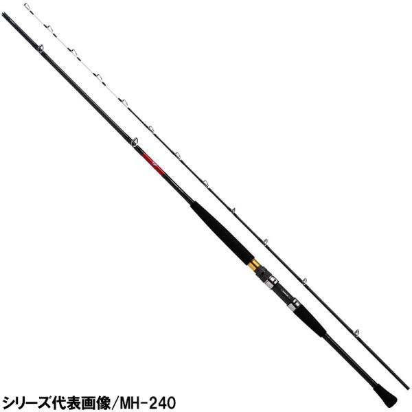 ダイワ  ●全長:2.4M ●自重:230g ●形態:センターカット ●調子:6:4 ●継数:2本 ●仕舞長さ:125cm ●釣り方、フィールド（詳細）:船 ●代表対象魚:ヒラマサ・カンパチ ●代表対象魚（詳細）:ブリ タイ ヒラメ ハタ等...