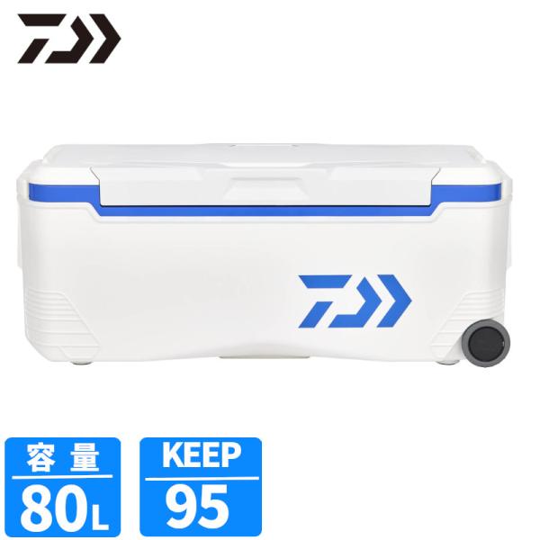 ダイワ  ロングボディで大型青物もスッポリ収容可能。 高保冷の5面真空モデルから軽量スチロールモデルまで選べる保冷力。 ・大型静音キャスターで持ち運び楽々 ・座れる頑丈マッスルボディ ・開閉便利なリフトアップオープンシステム ・運搬時に上フ...