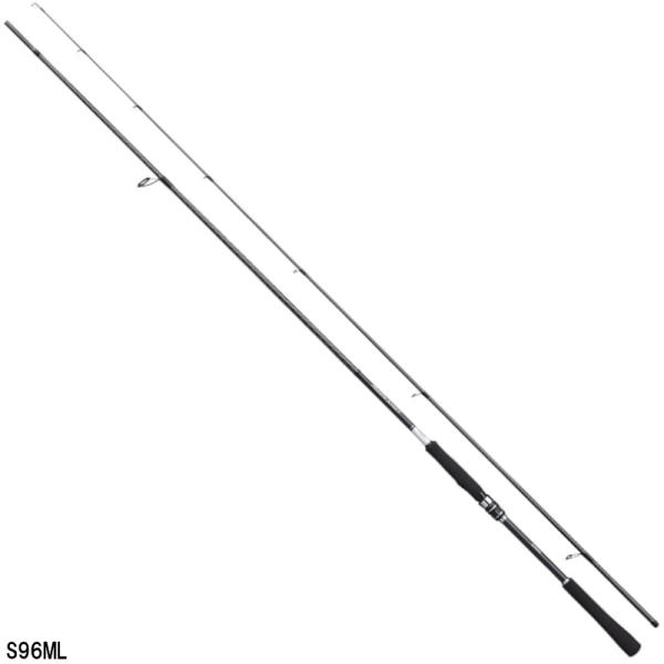 シマノ  【S96ML】SEABASS操作性と遠投性のバランスに優れた96レングス。シーバスゲームで多用する7〜12cmクラスのミノーやシンキングペンシル、30gクラスまでのバイブレーションやブレードベイト、ライトなメタルジグなどに適応。港...