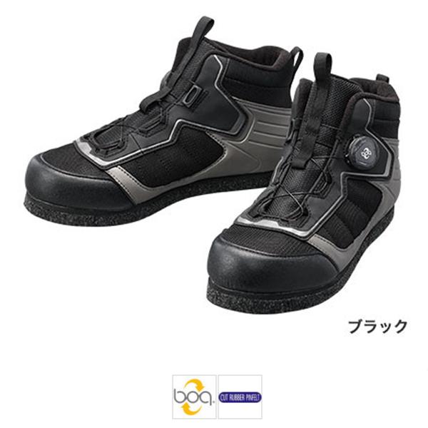 シマノ  フィーチャー●コンパクトなダイヤルと布地のワイヤーホールを採用したBoaGhillies搭載。甲部をソフトに、ホールドする履き心地 ●爪先にコスレに強い素材を採用 ●くるぶしをガードするミドルカットデザイン ●通気性、クッション性...
