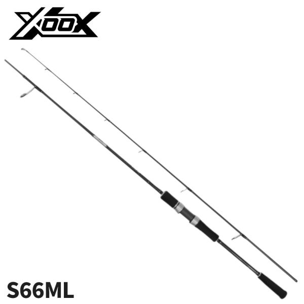 XOOX  的確なキャストを実現するブレにくいチューブラーティップと魚をいなして主導権を与えない強靭なバットを併せ持つスピニングタイプのボートシーバスロッド。 【S66ML】軽量のルアーでもしなやかに曲がり、ピンポイントに打ち込めるキャスト...
