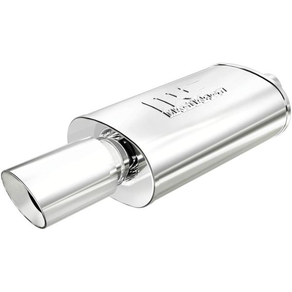 商品名: MagnaFlow 14851 エキゾーストマフラー MagnaFlow Performance Exhaust Muffler 14851: 2.25"/4" Inlet/Outlet, 5x8x14" Oval, Stainl...