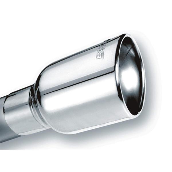 商品名: Borla 20156 Single Round Rolled Angle-Cut Tip w/ Clamp, Borla Embossed BORLA 20156 Exhaust Tip 2.5" Inlet - 4" Sing...