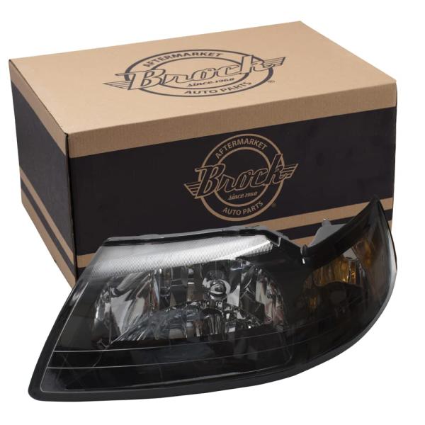 商品名:  Brock Replacement Drivers Halogen Headlight Assembly Compatible with 2001-2004 Mustang 3R3Z 13008 DAブランド: AutoandA...
