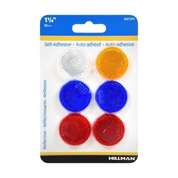 商品名: Hillman 847201 粘着ミニリフレクター (1-1/4インチ) Hillman 847201 Adhesive Mini Reflectors (1-1/4"), No Size, No Colorブランド: Hillm...