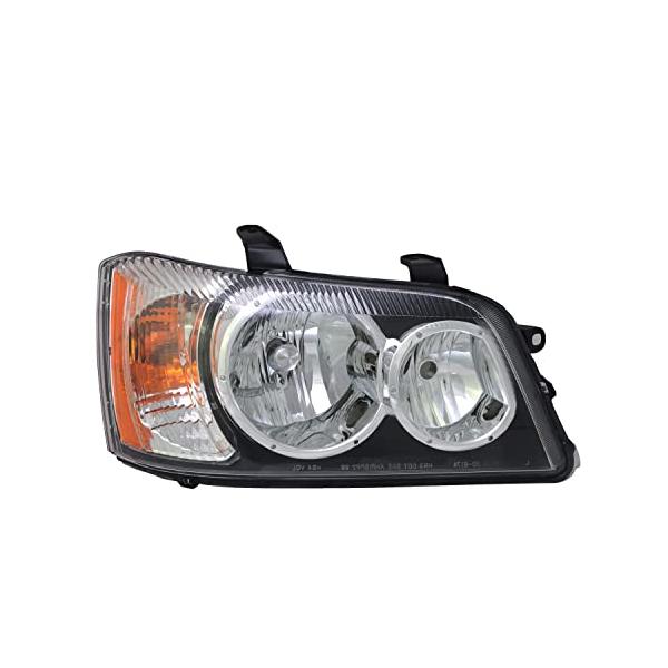 商品名: TYC 右ヘッドライトアセンブリ 2001-2003 トヨタ ハイランダーに対応 TYC Right Headlight Assembly Compatible with 2001-2003 Toyota Highlanderブラ...