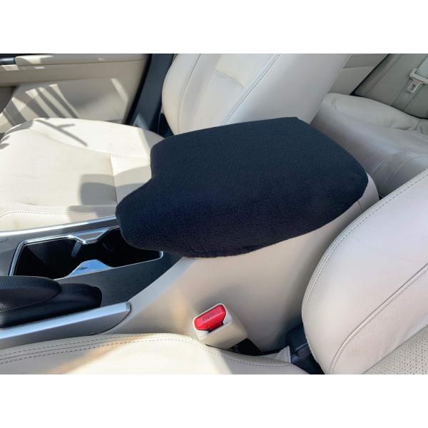 商品名: 自動車用コンソールカバー ホンダアコード2013-2017年式対応 センターコンソールアームレストカバー フリース生地 ブラック Auto Console Covers- Fits The Honda Accord 2013-20...