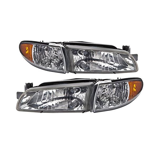 商品名: PERDE Pontiac Grand Prixクロームハロゲンヘッドライトペアドライバーパッセンジャーセット パフォーマンスレンズ付き PERDE Compatible with Pontiac Grand Prix Chrom...