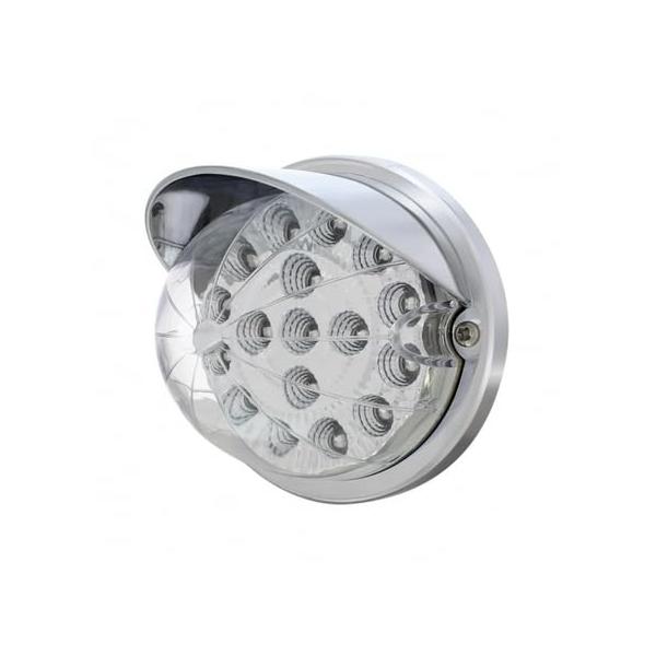 商品名:  United Pacific 37284 17 LED Single Function Watermelon Clear Reflector Marker/Cab Light Flush Mount Kit w/Visor ? ...