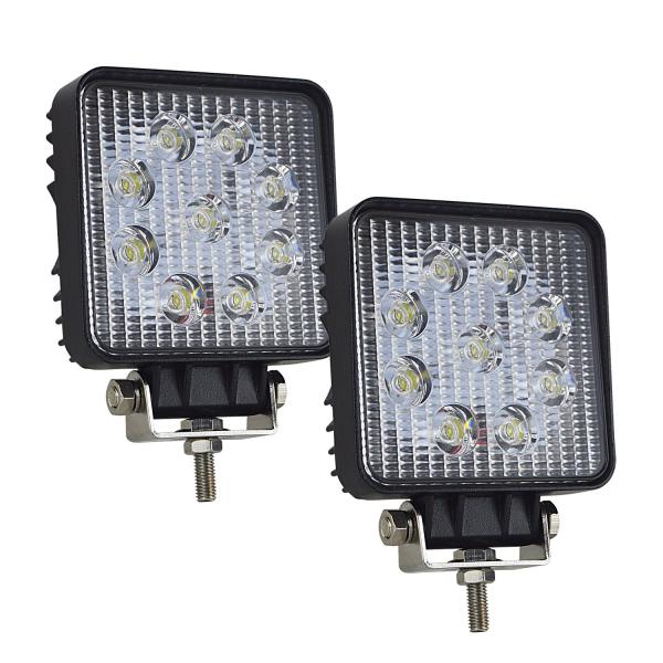 商品名:  AUXTINGS 4 inch 27W LED Work Light Bar Flood Square Driving Lamp Off Road Fog Lights for Jeep Truck Car ATV SUV Bo...
