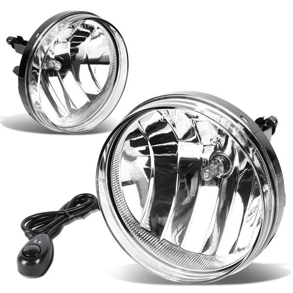 商品名:  Auto Dynasty Pair of Clear Lens Bumper Driving Fog Lights + Wiring Kit + Switch Compatible with GMC Sierra 1500 25...