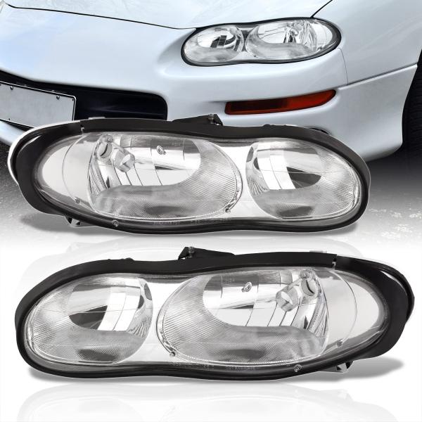 商品名:  AJP Distributors Chrome Housing Clear Corner Reflector Headlights Driving Signal Bumper Lamps Assembly Set Left &a...