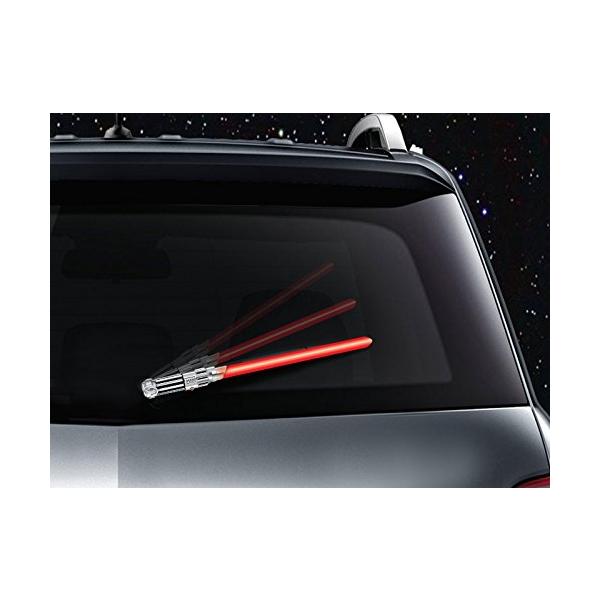商品名: WiperTags DarkForce レッドセイバー (反射なし) WiperTags DarkForce Red Saber (Non-Reflective) attaches to Rear Vehicle Wiper Bl...