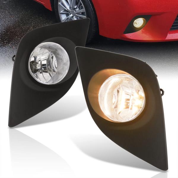 商品名:  AJP Distributors Clear Lens Front Bumper Driving Fog Lights Lamps Assembly Left+Right &amp; Bezels Bulbs Switch Re...