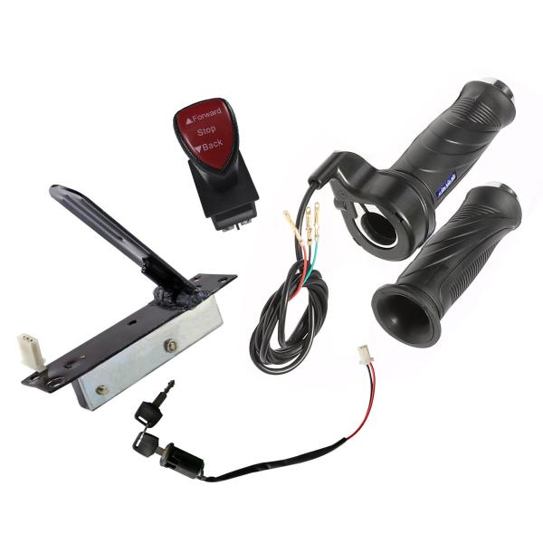 商品名:  ZXTDR Accelerator Pedal Throttle Grip Ignition Lock Key Switch Shifter Forward Reverse Set For Go Kart Electric Sc...