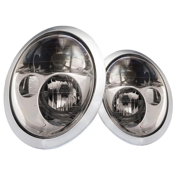 商品名:  PERDE Compatible with Mini Cooper Headlights Set Chrome Housing Left Driver Right Passenger Pairブランド: PERDE商品サイズ: ...