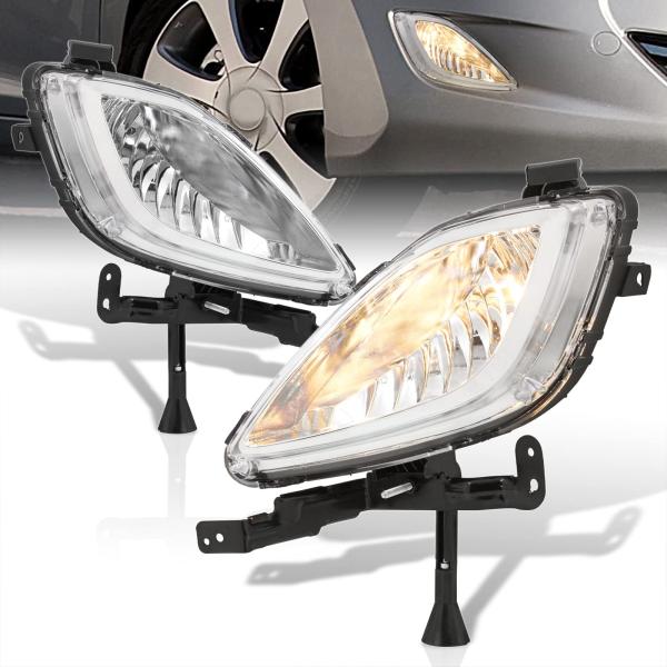 商品名:  AJP Distributors Front Bumper Driving Fog Lights Lamps Upgrade Driver &amp; Passenger Assembly Pair Set + Bulbs Wi...