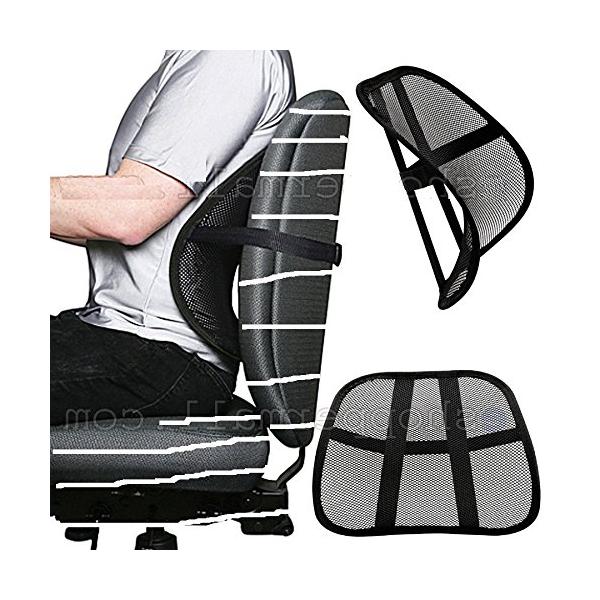 商品名:  Portable Cool Vent,Support New Car Office Chair Truck Seat Black, Cushion Mesh Back Lumbar,fir Heathy,Massage, Red...