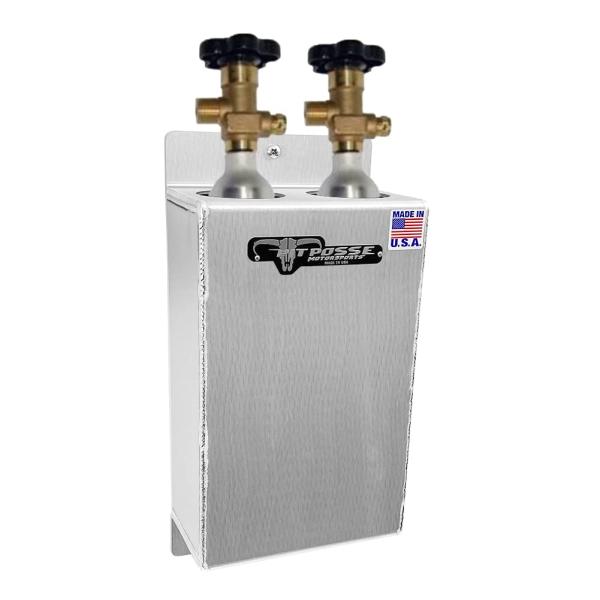 商品名: Pit Posse 468シルバーco2ボトルラック2マウントホルダーRace Car EnclosedトレーラーShopアルミ Pit Posse 468 Co2 Carbon Dioxide Bottle Rack Alumi...