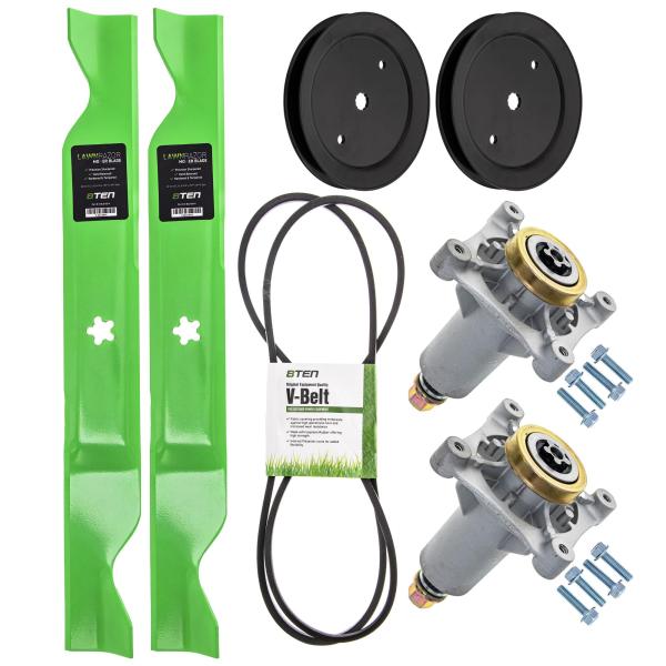 商品名: 8TEN デッキベルトブレードスピンドルキット ハスクバーナ 2246LS 2346XLS YTA1946 YTA22V46 YTH20K46 YTH2246TDR YTH22V46 YTH18K46用 8TEN Deck Bel...