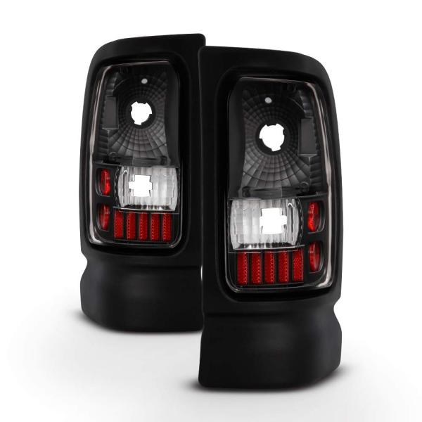 商品名: AC_ALT-ON-DRAM94-VAR。 ブラック AC-A-O-DRAM94-BK ACANII - For Blk 1994-2001 Dodge Ram 1500 2500 3500 Pickup Tail Lights ...