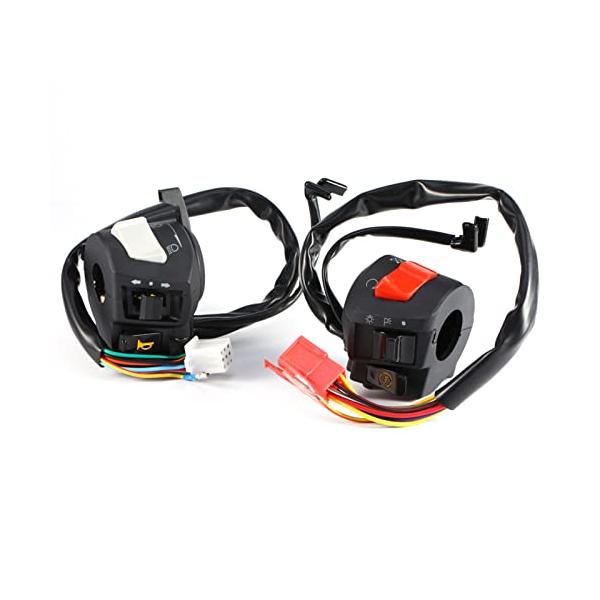 商品名:  Acouto Motorcycle Handlebar Control Switch 7/8" Left &amp; Right Side Handlebar Horn Turn Light Control Headlight ...