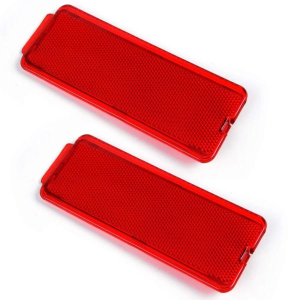 商品名:  2 PCS Red Premium Interior Front Rear Door Entry Light Reflector Panels Compatible For Ford Super Duty F250 F350 F...