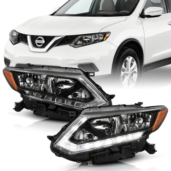 商品名: ACANII - For [Halogen Model] 2014 2015 2016 Nissan Rogue OE Style Projetor Headlights Headlamps Driver &amp; Passen...